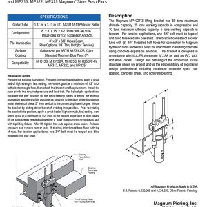 Underpinning Brackets - Download A Data Sheet About Them Today |Magnum ...
